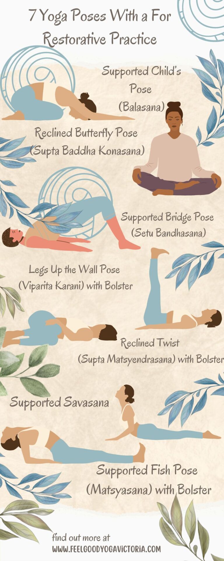 7 Yoga Poses With a Bolster For a Restorative Practice - Feel Good Yoga ...